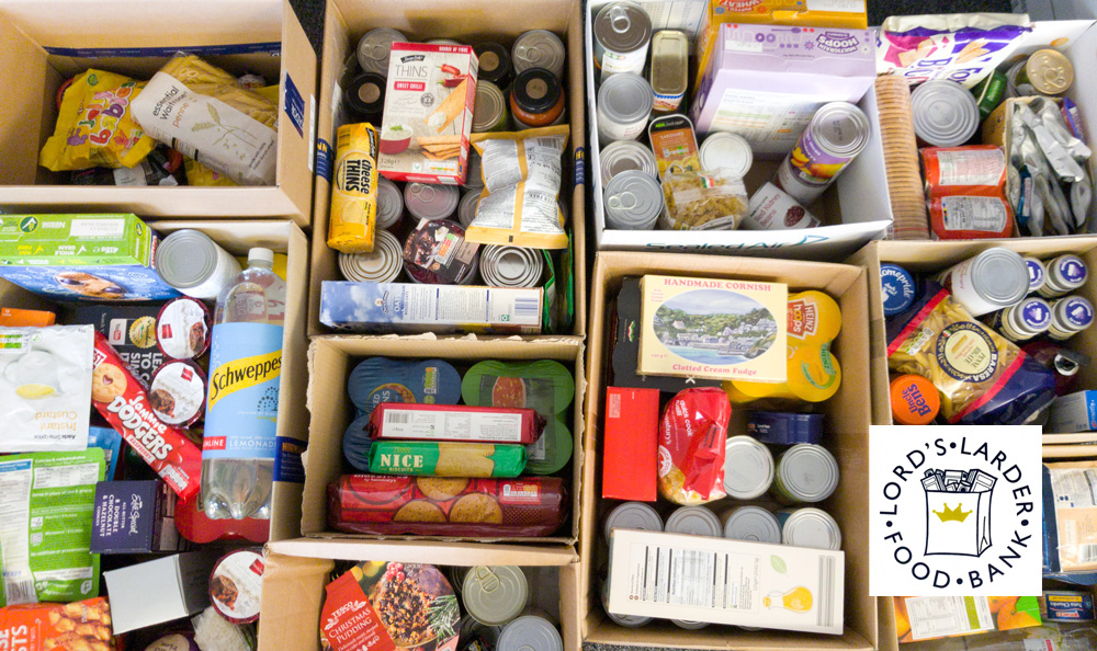 Garador Staff Donate Food to Local Food Bank - Design Buy Build